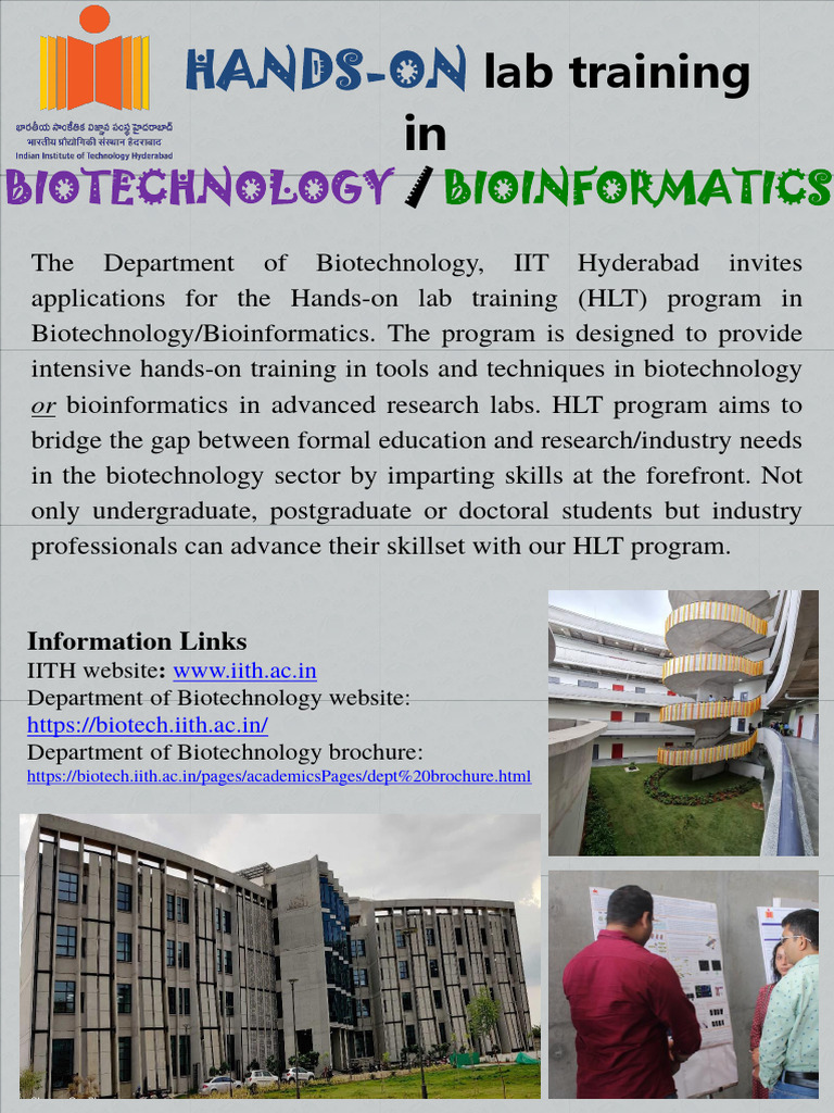 HLT Brochure PPT - Latest | PDF | Bioinformatics | Biotechnology