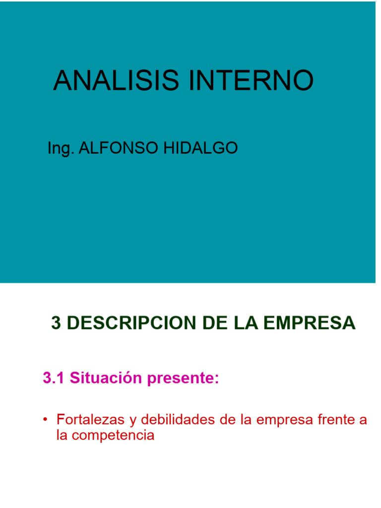Análisis Interno y Grupos Estratégicos | PDF | Economias | Business