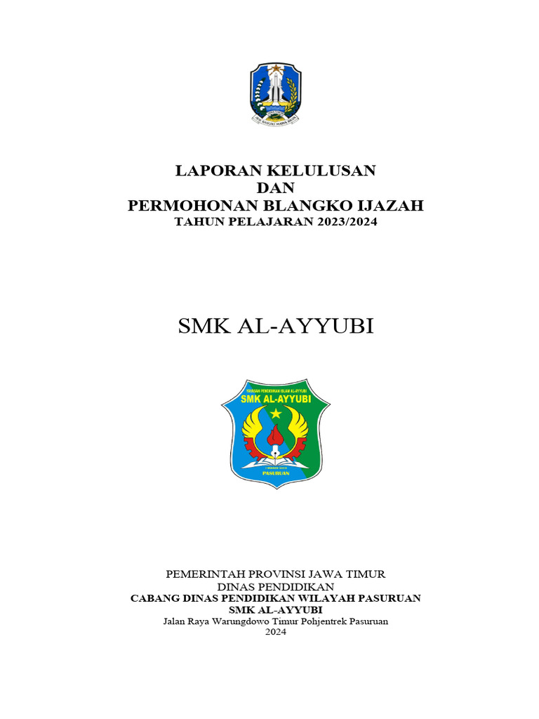 Permohonan Blangko Ijazah SMK 2024 | PDF