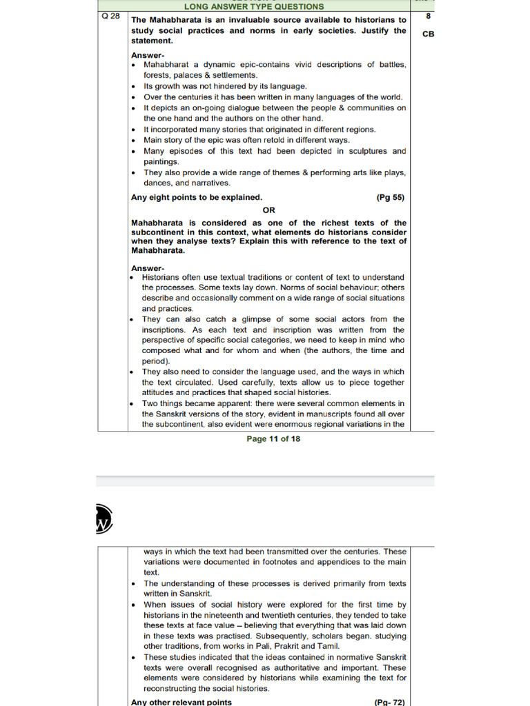 Mahabharata Question | PDF