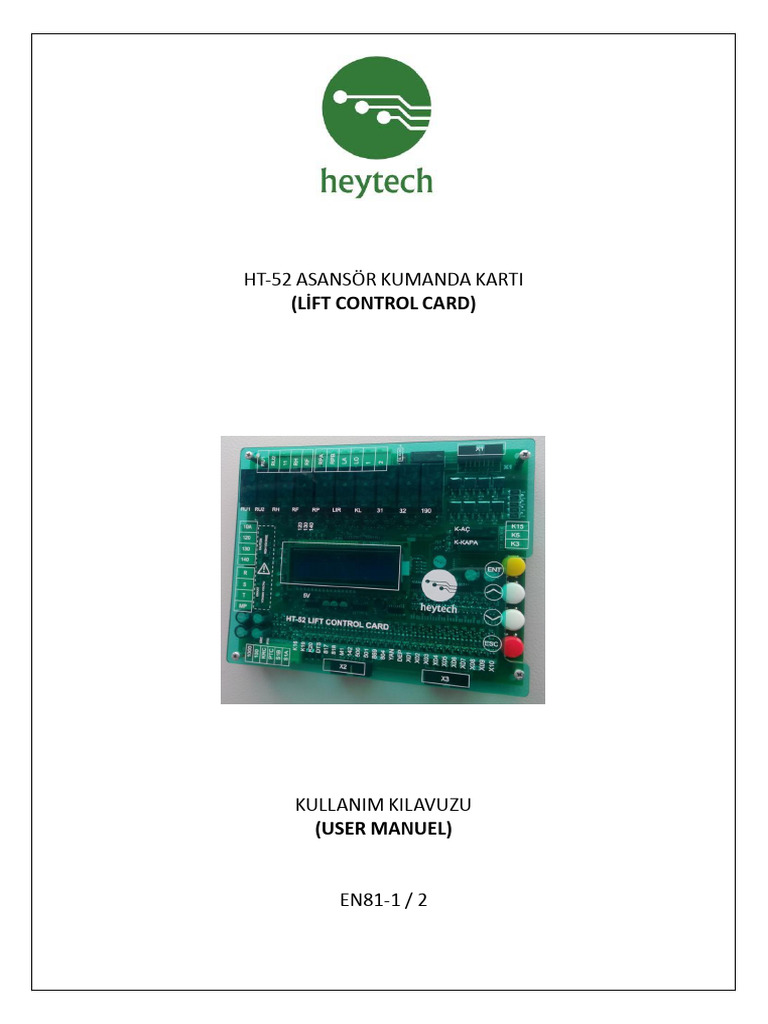 Manual Heytech 53 Mini | PDF | Ascensor | Cambiar