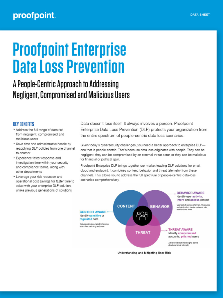 Datasheet - Enterprise Data Loss Prevention | PDF | Computer Security | Security