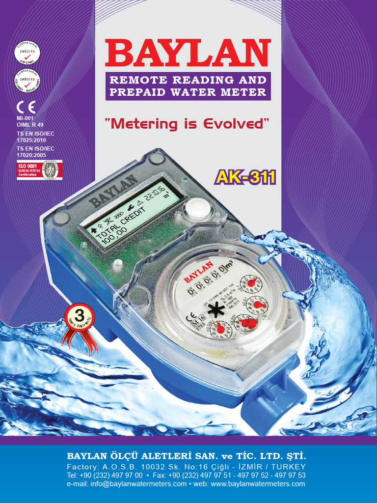 AK 311 Catalogo Contadores Agua Pre Pagos Ing | PDF | Computer Network ...
