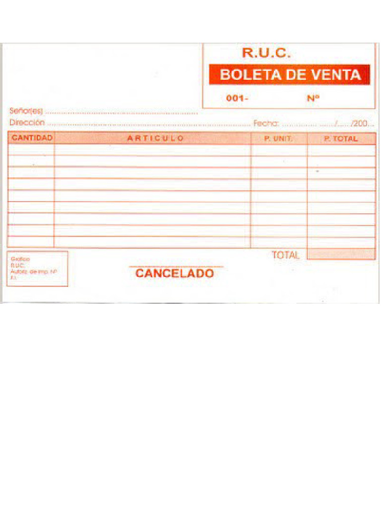 boleta de venta | PDF