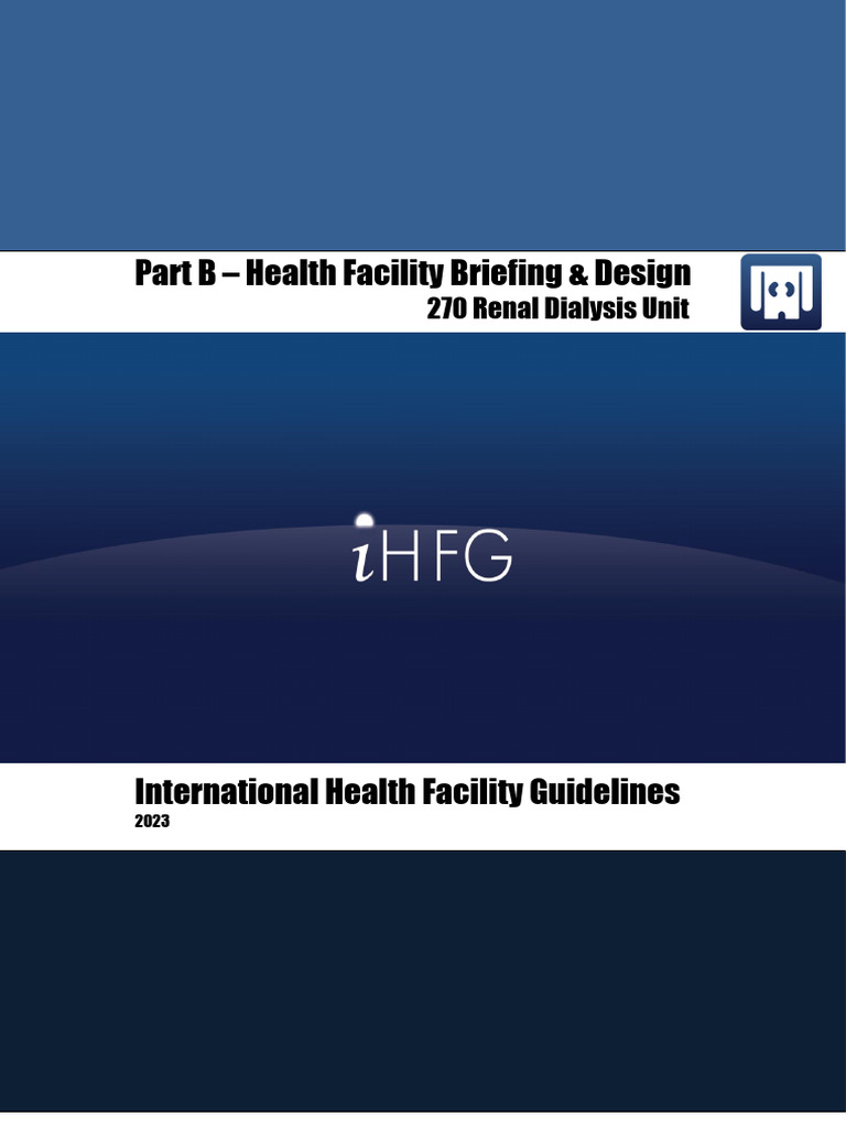 Renal Dialysis Unit Design Guidelines | PDF | Hemodialysis | Water ...