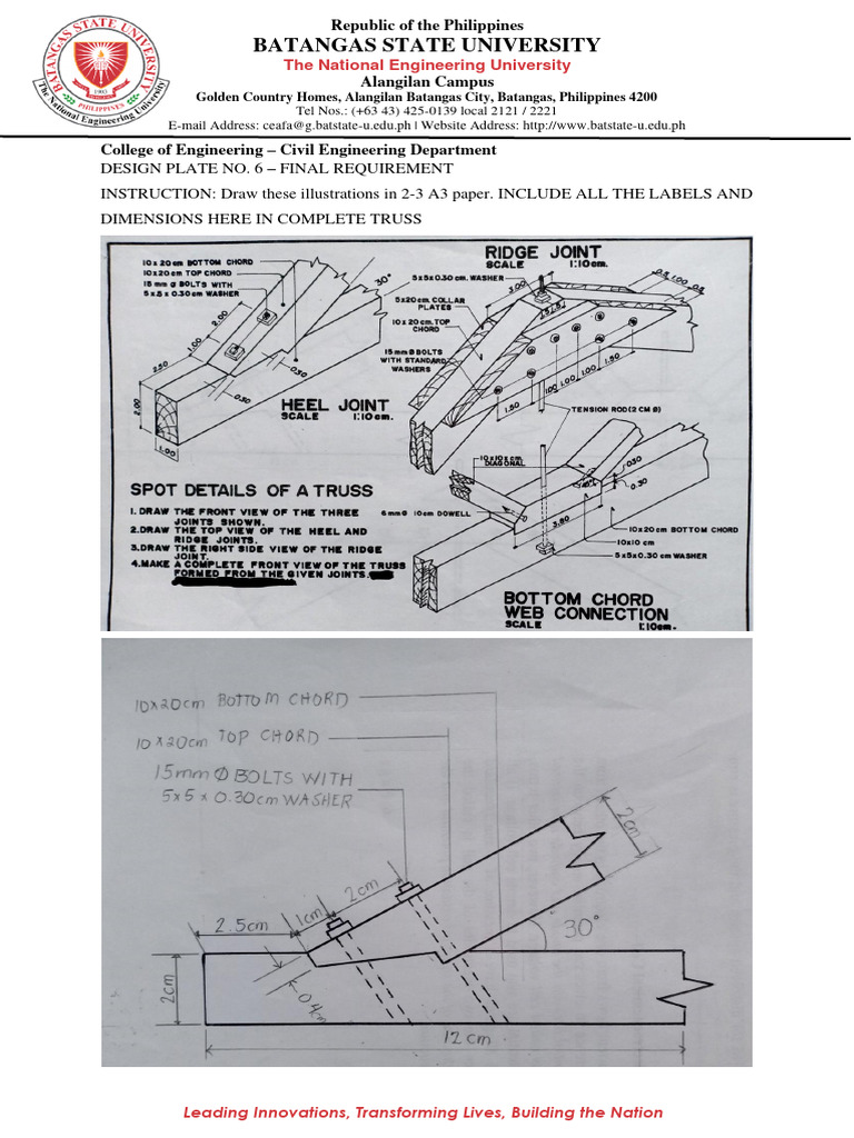 Design Plate 6 Final Requirement | PDF | Physical Sciences | Engineering