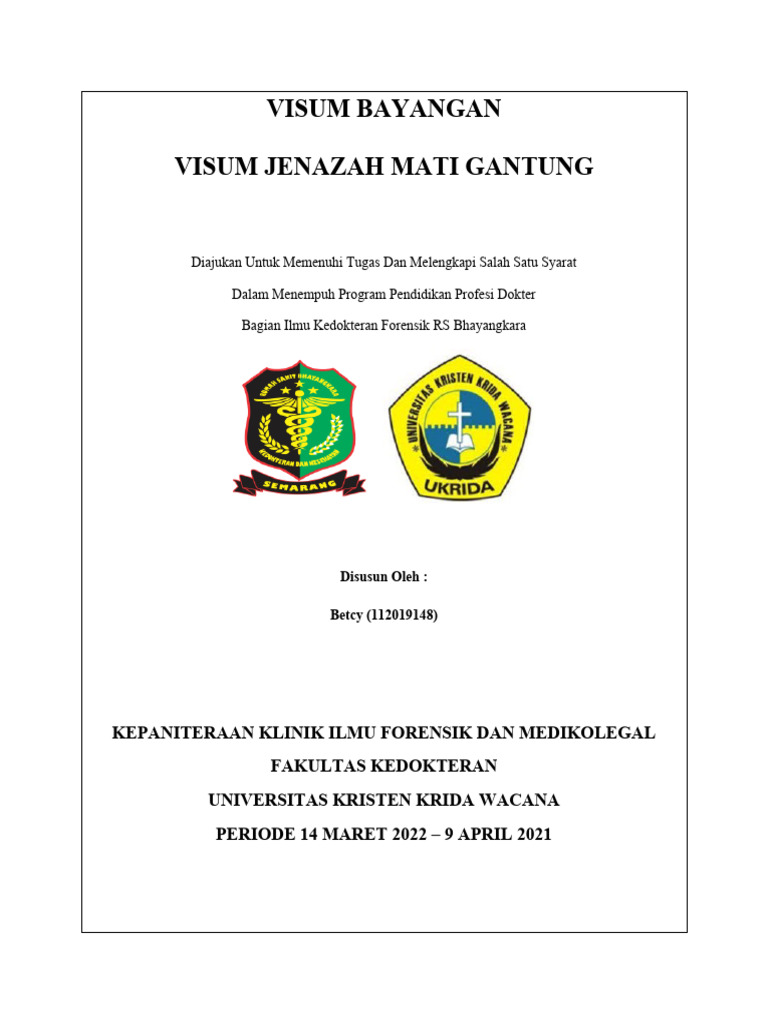 Visum Bayangan Mati Gantung - Betcy 112019148 | PDF