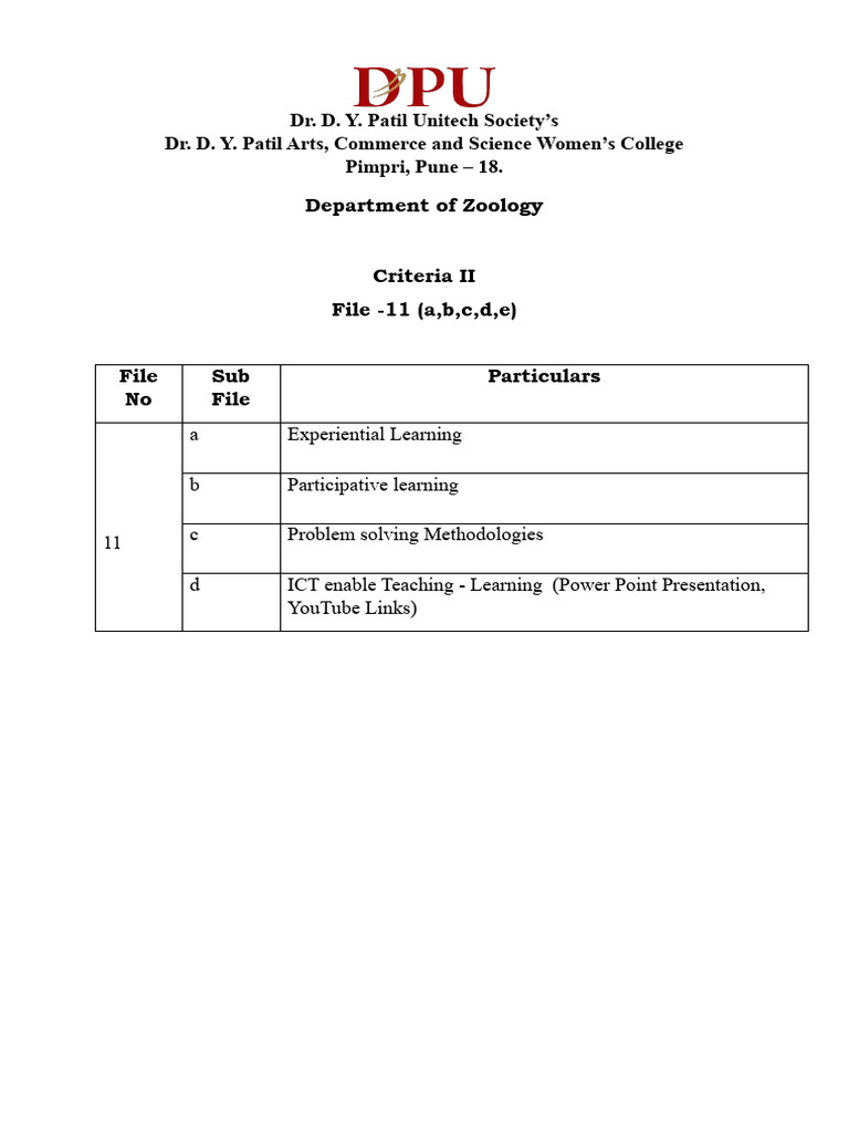 Zoology Department Index Criteria 2 | PDF | Computing | Software Zoology Department Index Criteria 2 | PDF | Computing | Software