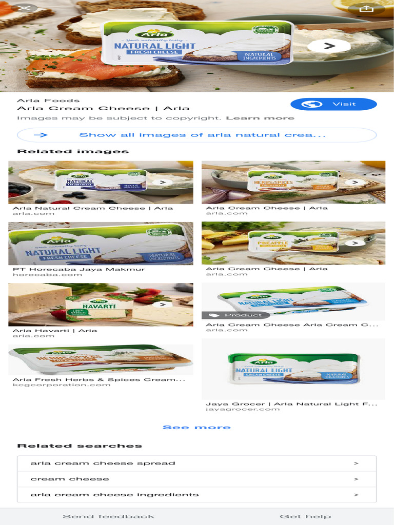 Arla Natural Cream Cheese - Google Search | PDF | Cream Cheese | Cooking