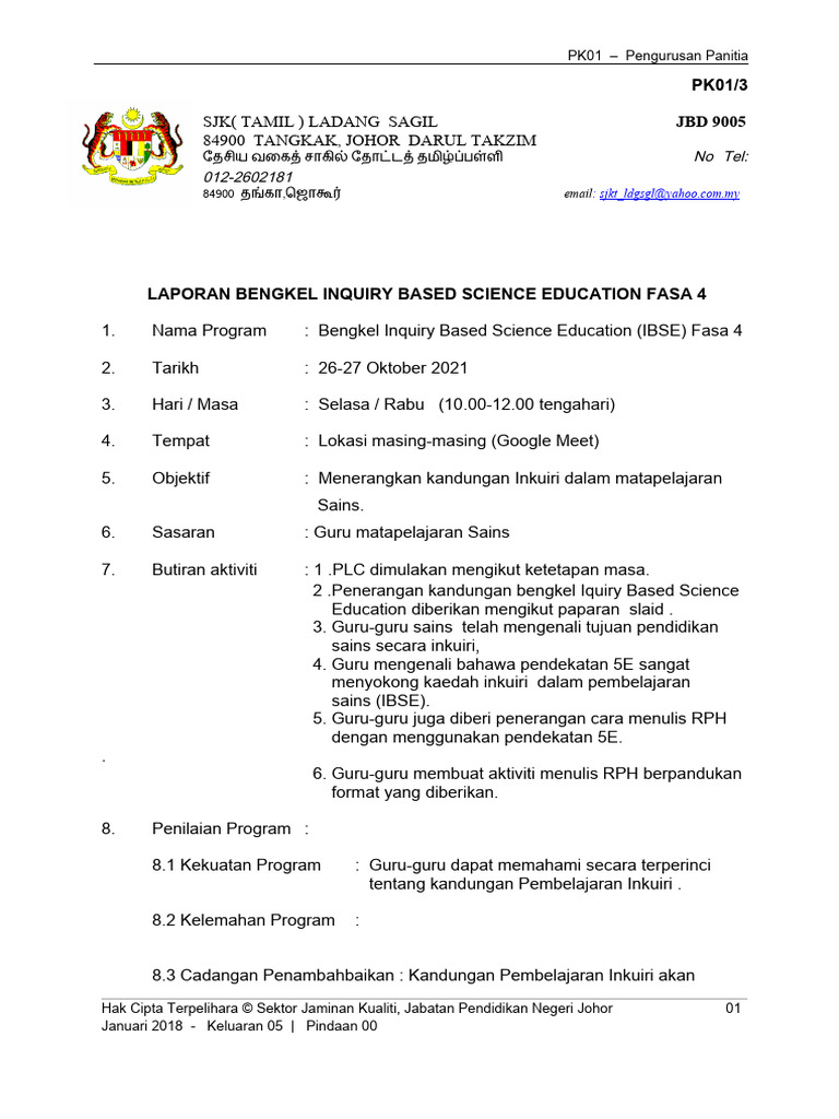Laporan Ibse PK 013.docSTEM | PDF