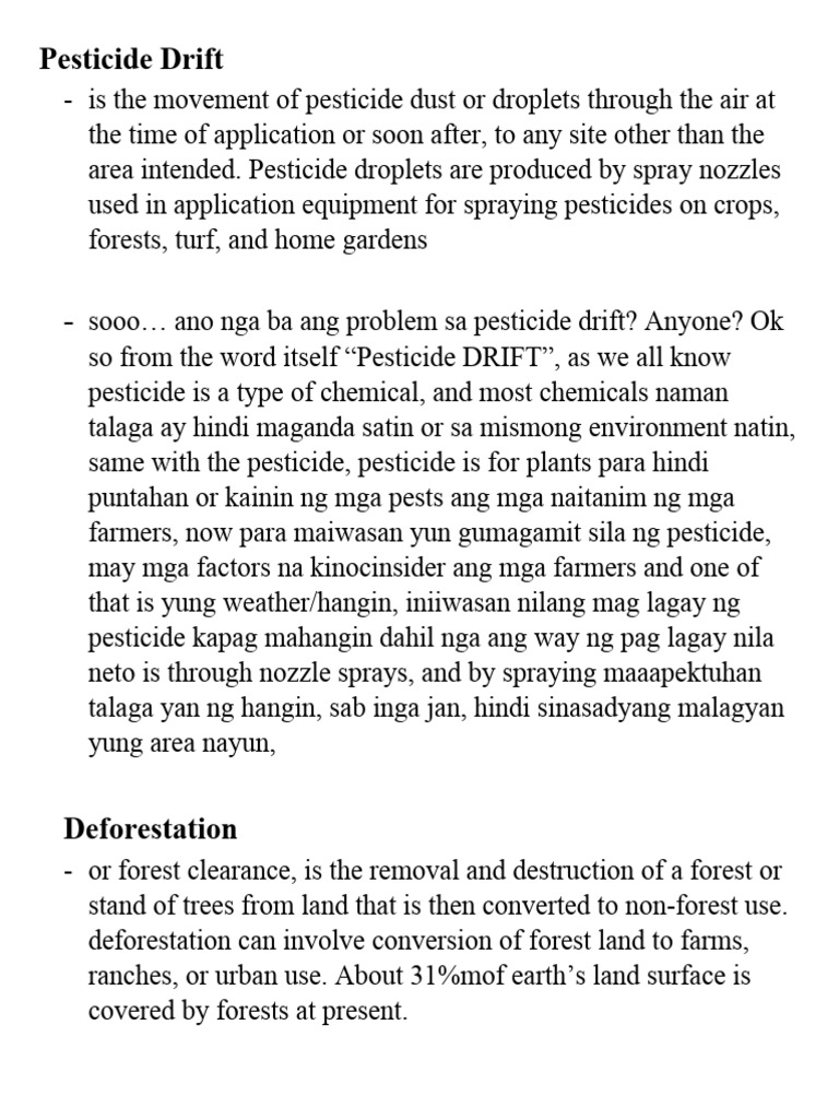 Pesticide Drift | PDF