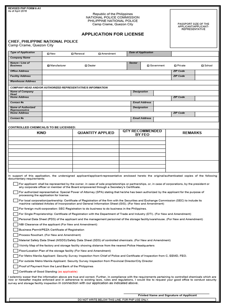 License To Deal and Purchase Controlled Chemicals Dealers License New 1 ...