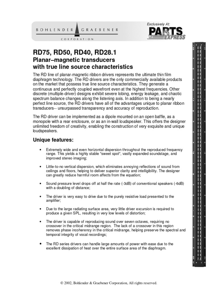 RD 75 Crossover 1 | PDF | Loudspeaker | Electrical Engineering