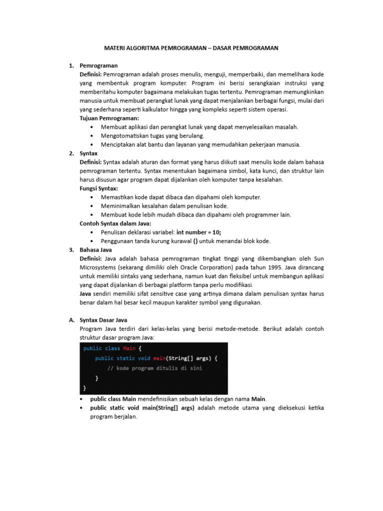 Algoritma Pemrograman - Dasar Pemrograman | PDF | Komputer