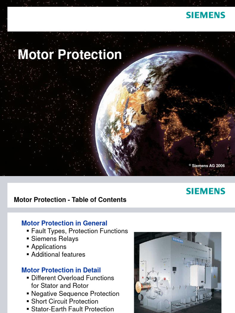 Siemens - Slides - Motor - Protection - Advanced English | PDF ...