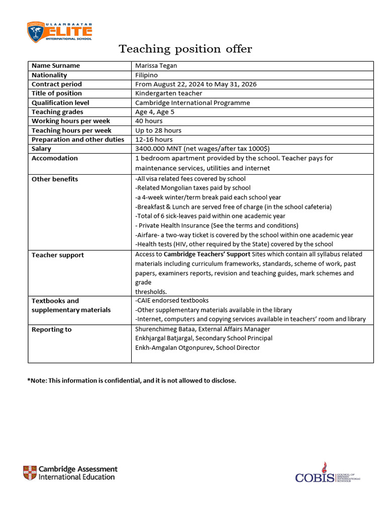 Offer List | PDF | Teachers