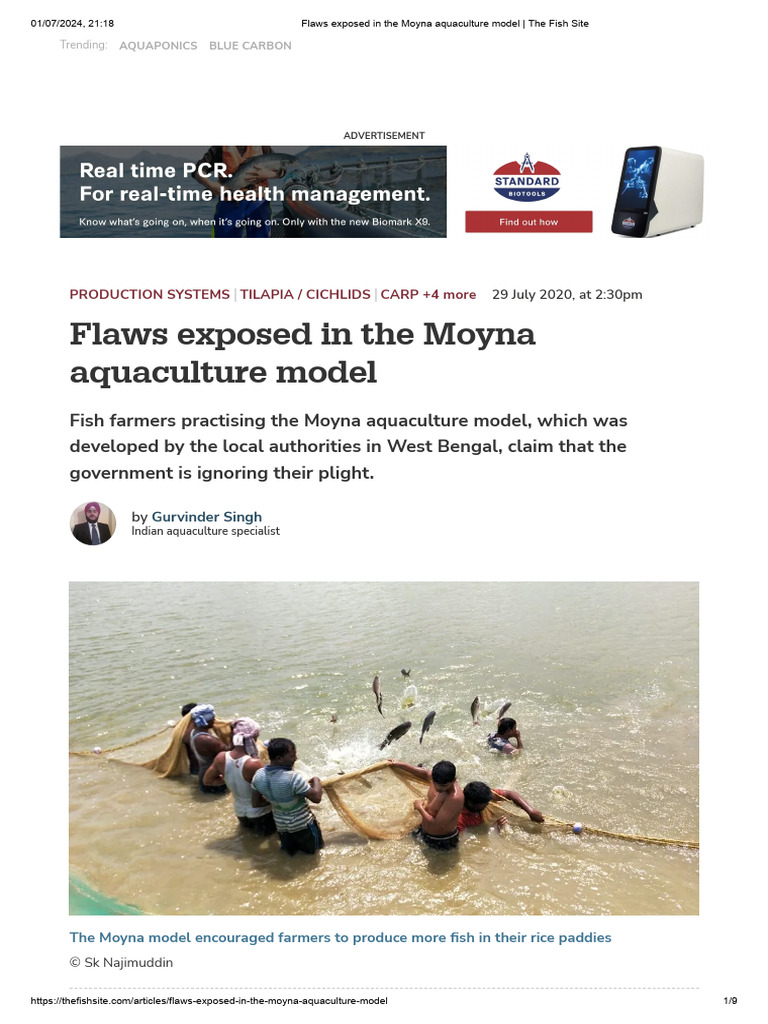 Flaws exposed in the Moyna aquaculture model _ The Fish Site | PDF ...