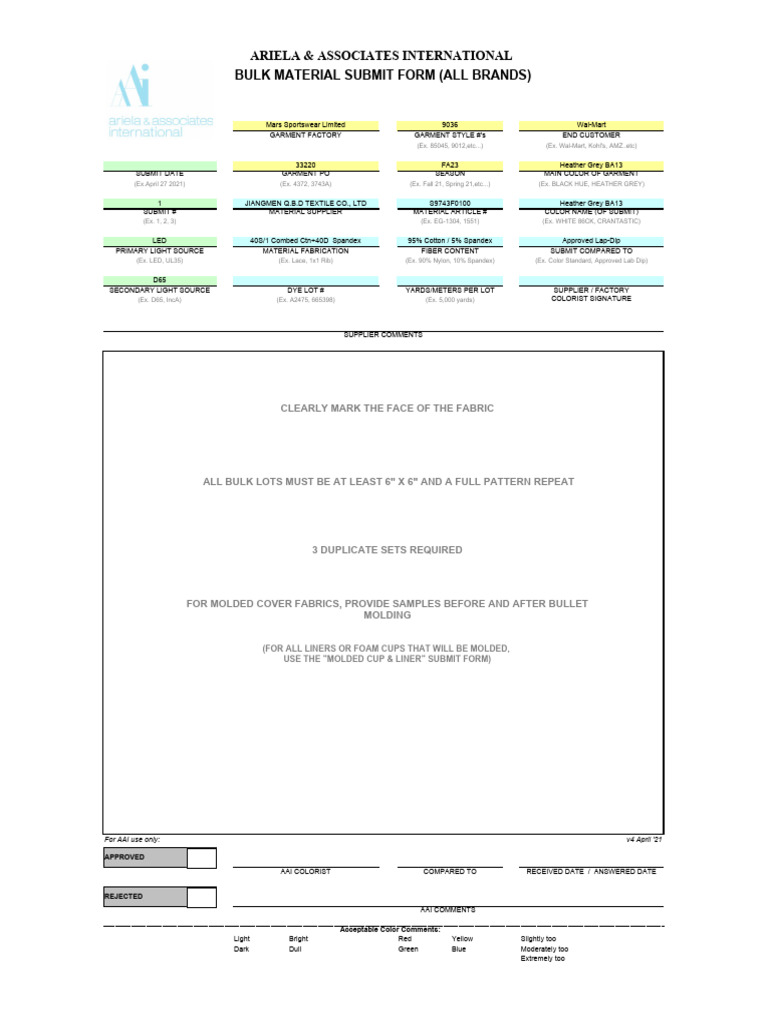 Bulk-AAI SUBMIT FORM PO 0013 - Heather Grey BA13 | PDF | Textiles | Color
