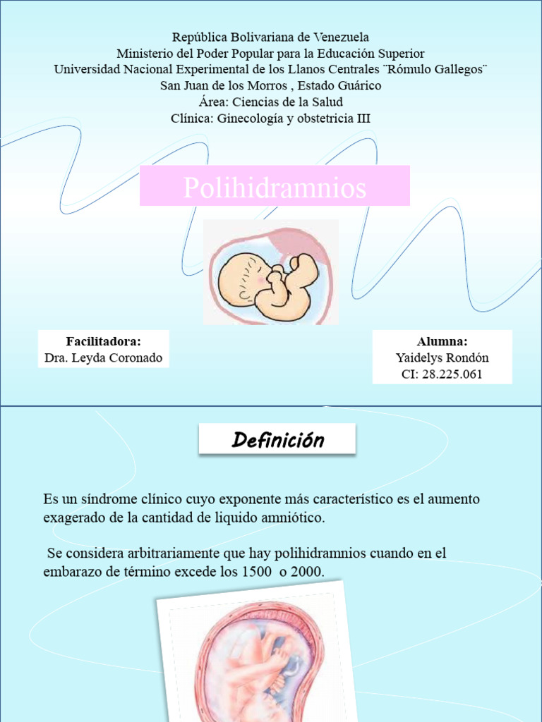 polihidramnios | PDF | Medicina | Obstetricia