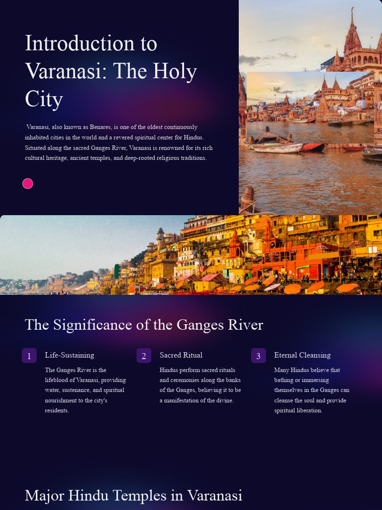 Introduction To Varanasi The Holy City | PDF | Indian Religions ...