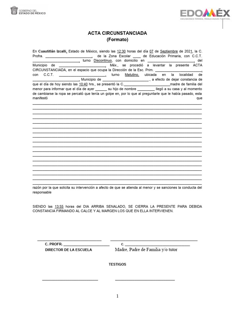 Formatos de Actas | PDF | Gobierno