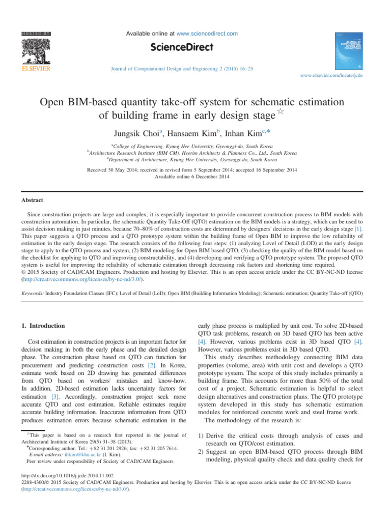 Bim Based ? ? Quantity Take Off | PDF | Building Information Modeling ...