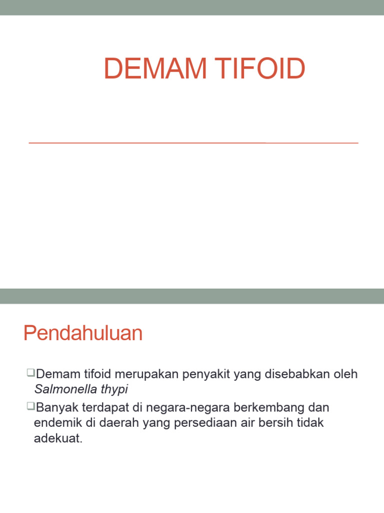 Demam Tifoid | PDF
