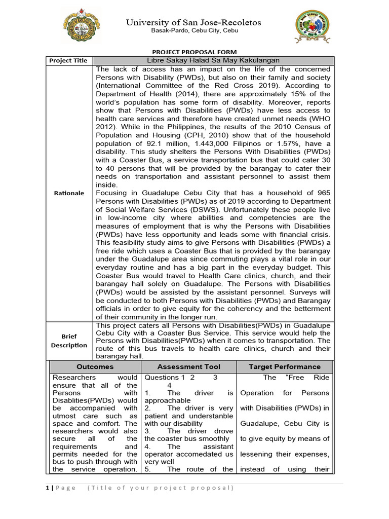elforscher-project-prop | Download Free PDF | Disability | Bus