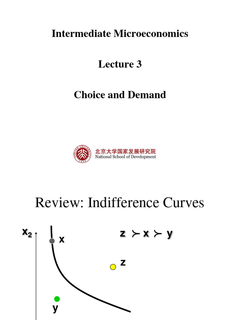 Lecture 3 | PDF | Demand | Utility