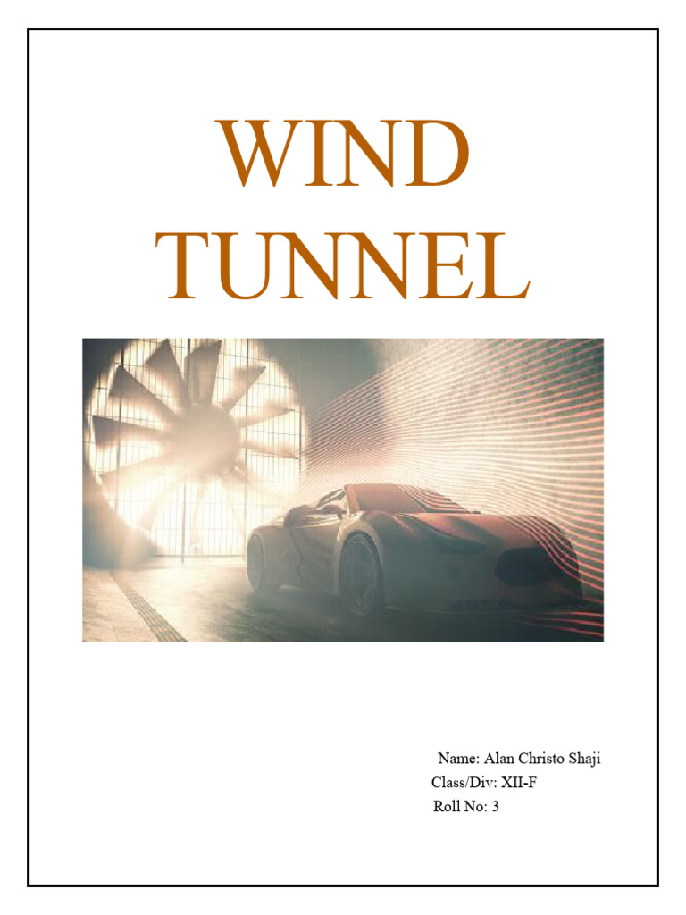 Physics - Wind Tunnel | PDF | Wind Tunnel | Force
