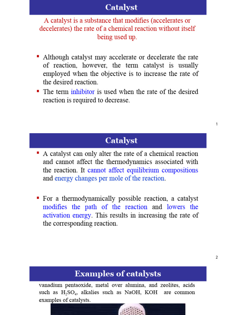 Catalyst | PDF | Catalysis | Chemical Reactor