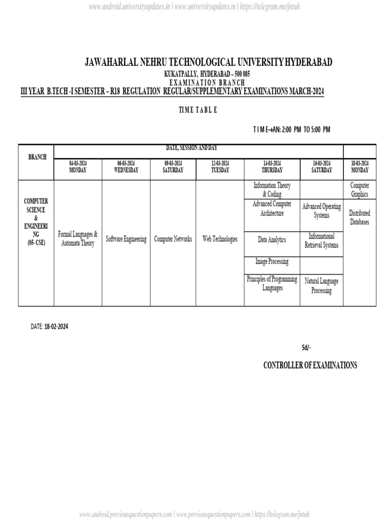 AN B.Tech III - I R18 CSE - Allied Branches | PDF | Computing | Computer Programming