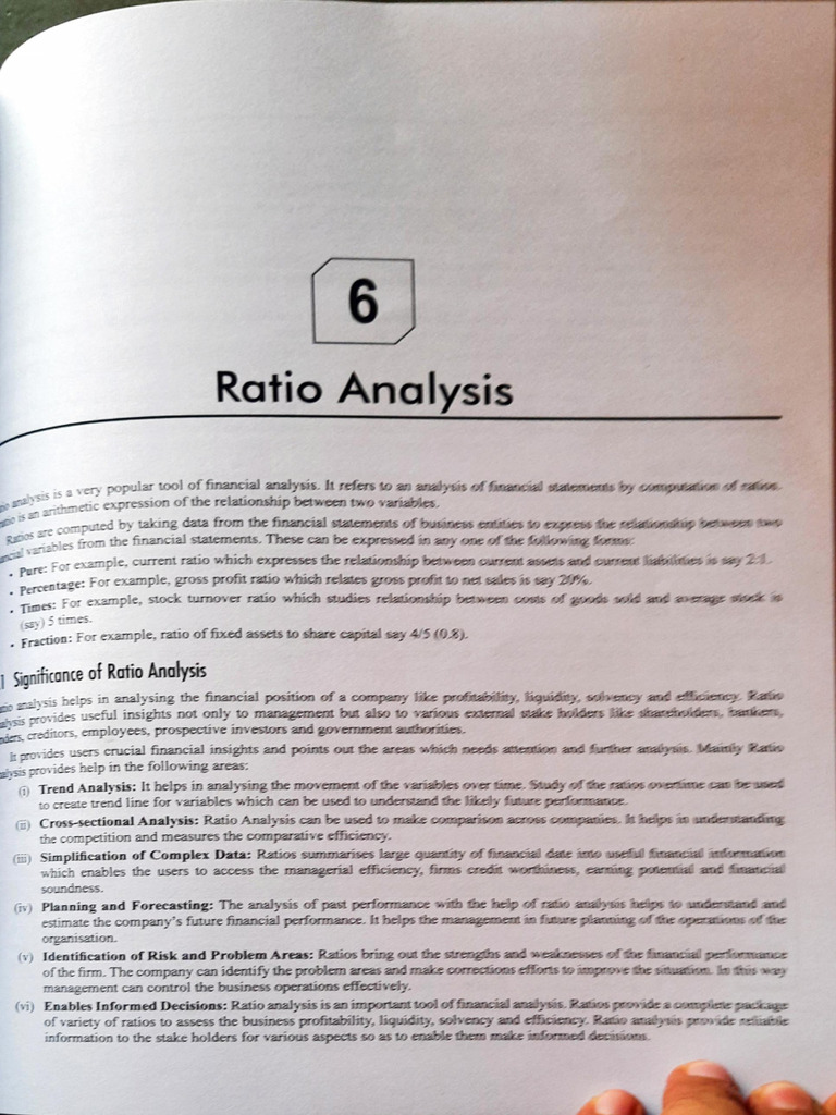 Ratio Analysis | PDF