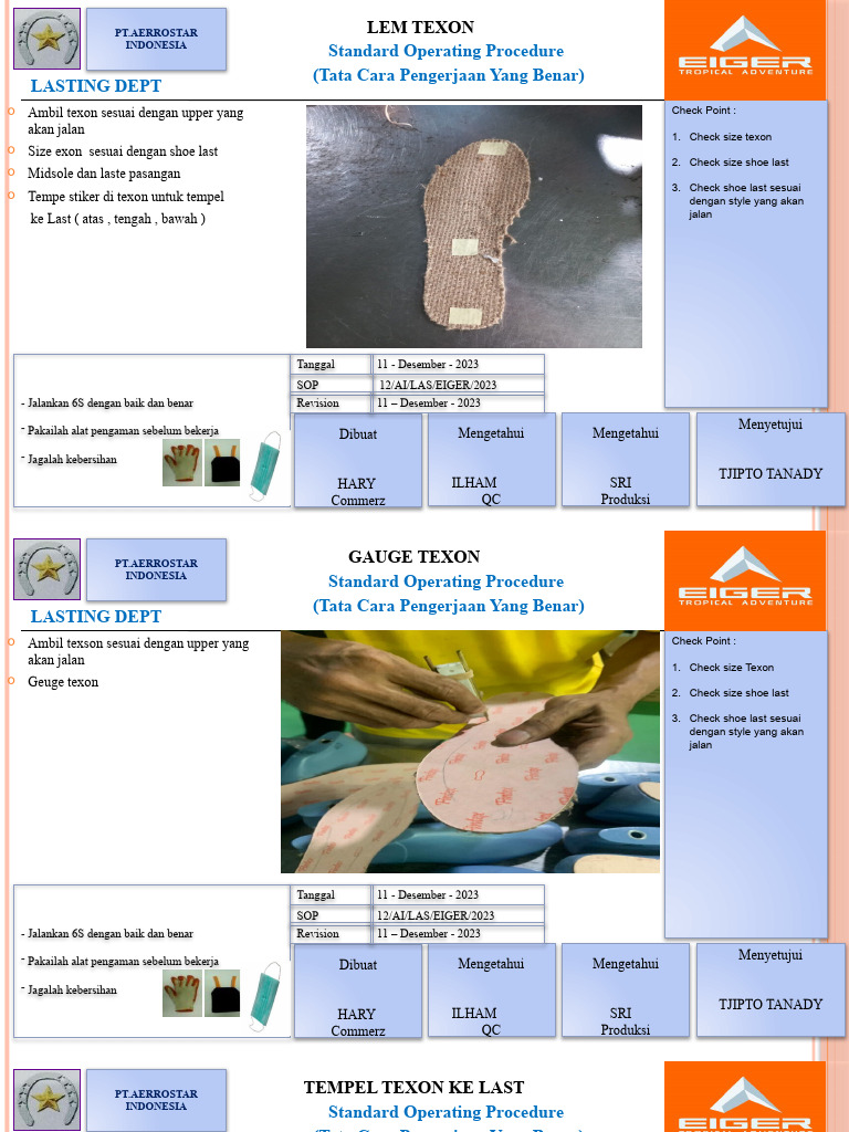 Sop - Assy Rosi | PDF