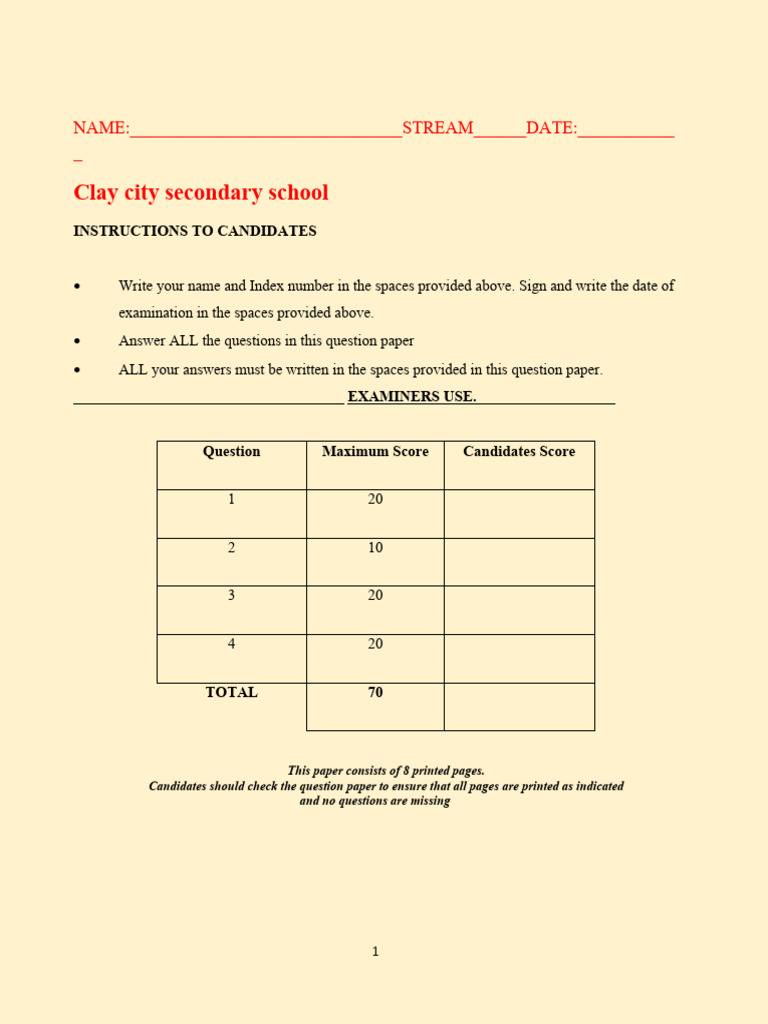 Form One Eng | PDF | Disciplines