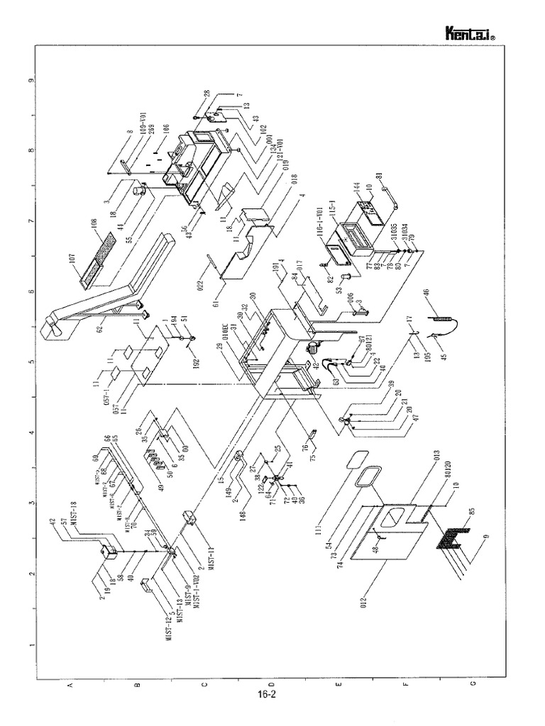 Деталировка Kentai KTC 100 | PDF