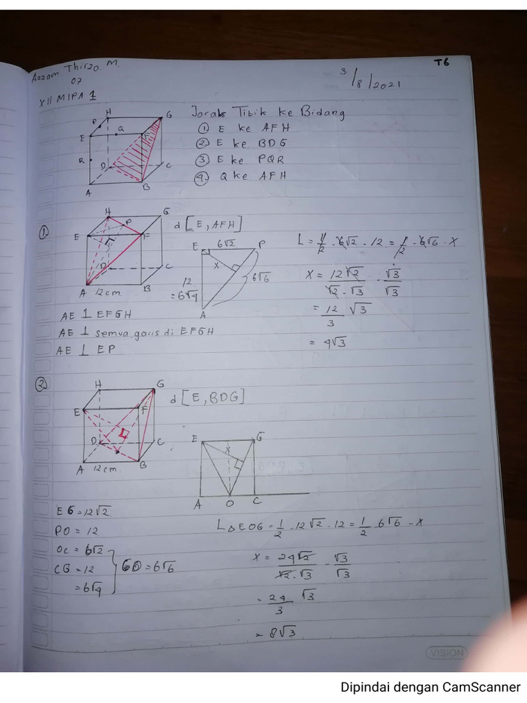 Matik Wajib Tugas 6 Azzam Thirza Mahendra 07 XIIMIPA1 | PDF