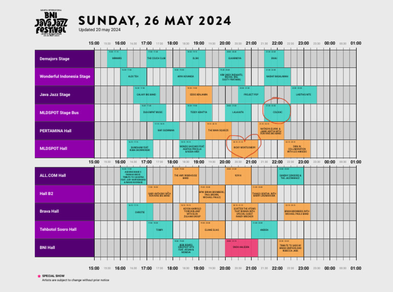 JJF 2024 Schedule Sunday | PDF