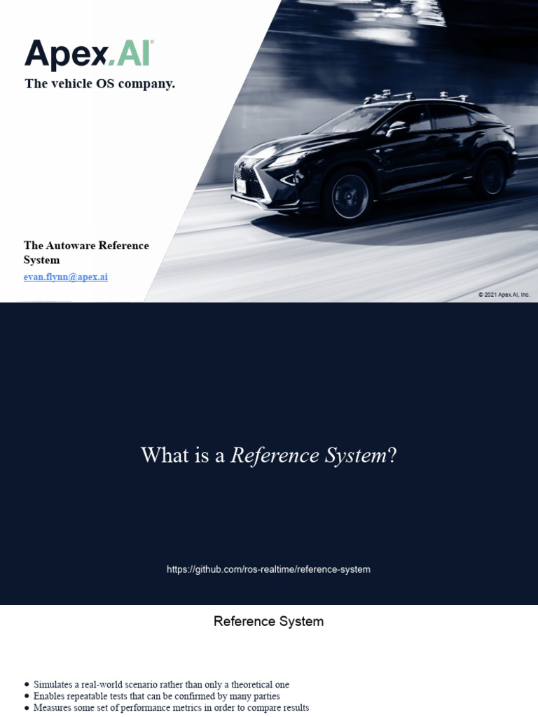 ROSWorld2021 - The Autoware Reference System - Evan Flynn | PDF | Lidar | Artificial Intelligence