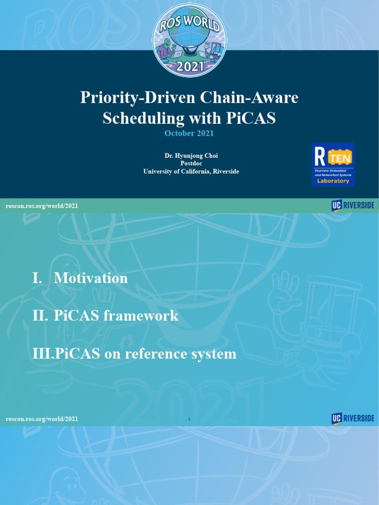 PiCAS: Priority Scheduling for ROS2 | PDF | Scheduling (Computing) | Thread (Computing)