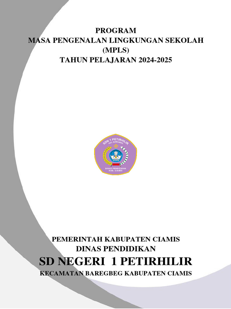 Program MPLS SD 2024-2025 Ciamis | PDF | Karier & Perkembangan | Ilmu ...