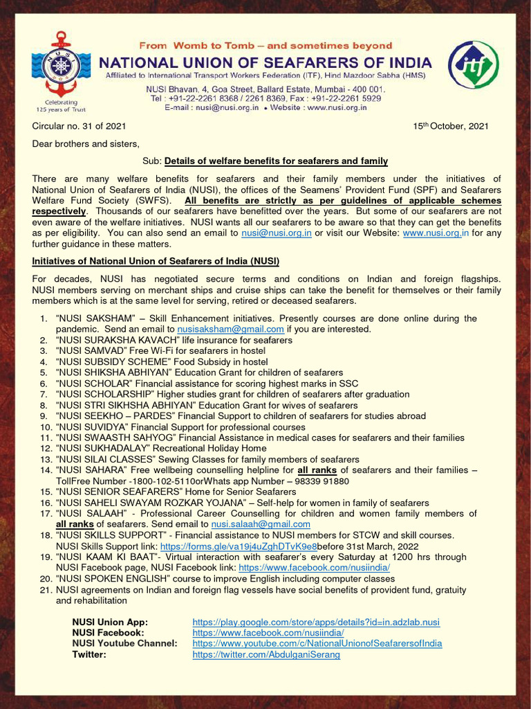 Circular No 31 | PDF