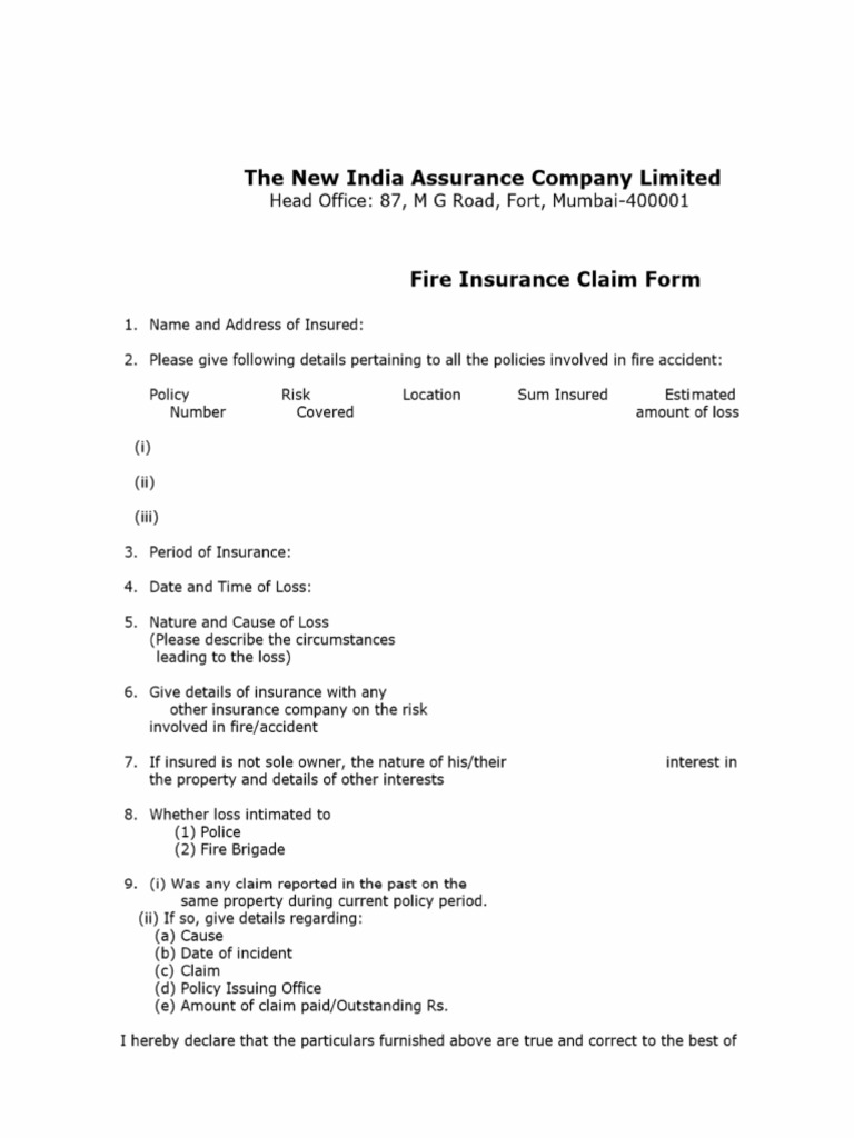 Claim Form | PDF