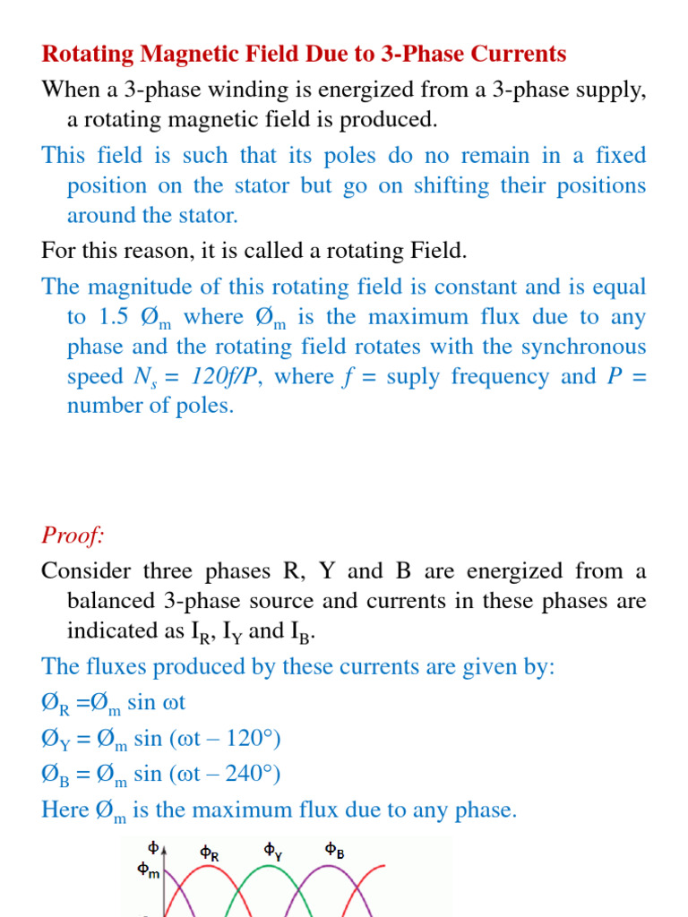 Rotating Magnetic Field | PDF | Science & Mathematics | Teaching ...