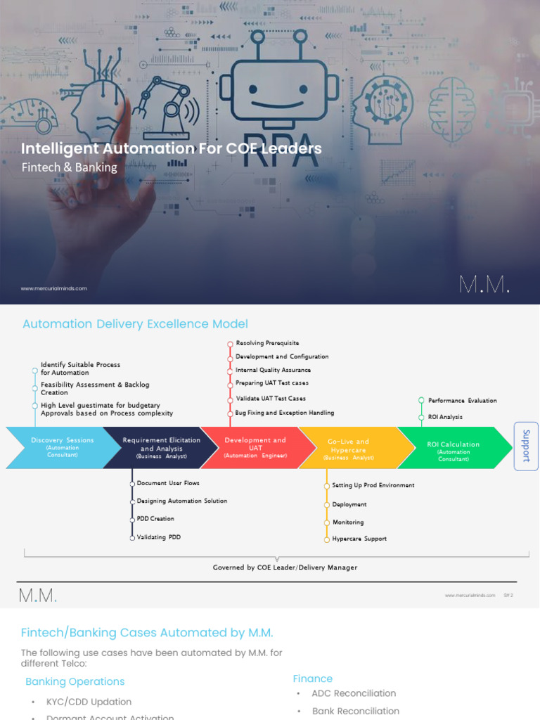 Fintech - Banking Intelligent Automation - v1.0 | PDF | Automation | Banks