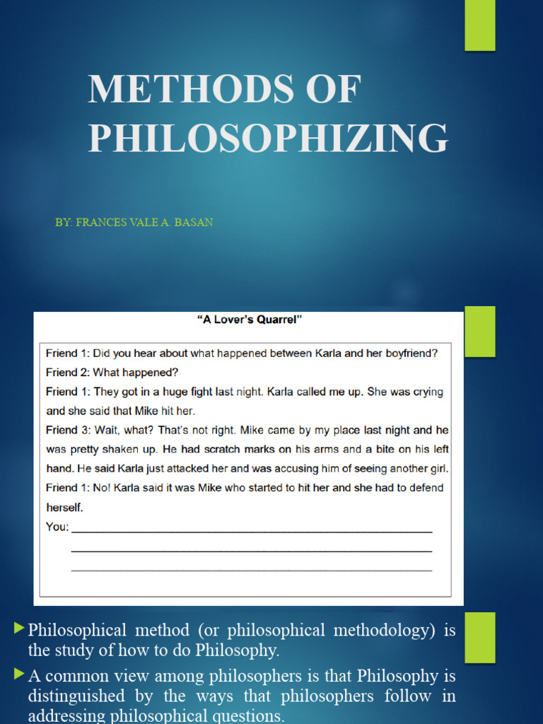 Methods of Philosophizing | PDF | Truth | Argument