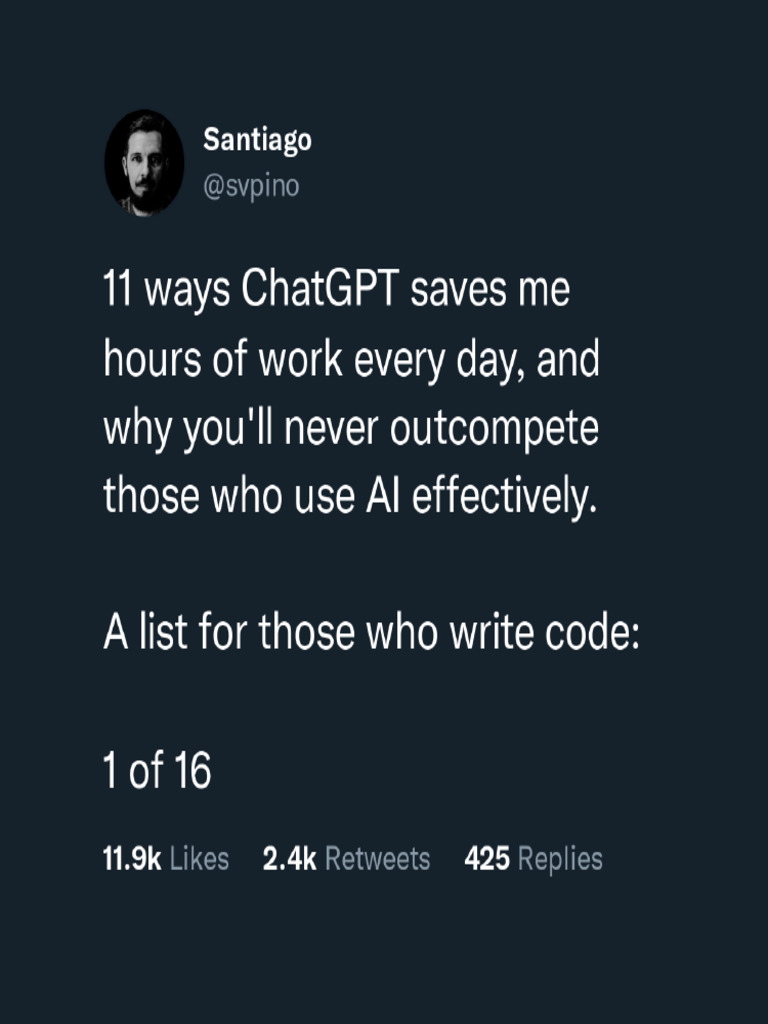 11 Ways ChatGPT Saves Me Hours of Work Every Day | PDF