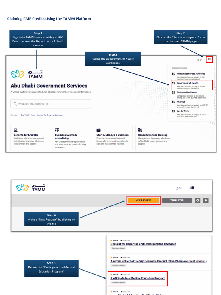Claiming CME Credits Using The TAMM Platform - PDF - 14mar2022154206 ...
