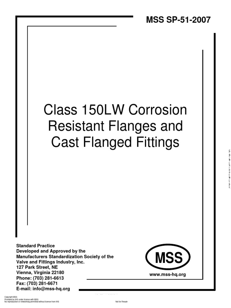 MSS SP - 51 - 2007 | PDF