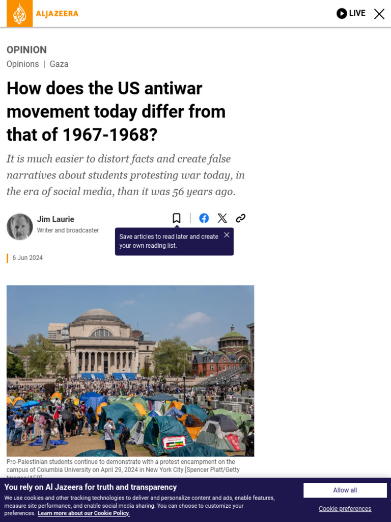 How Does The US Antiwar Movement Today Differ From That of 1967-1968 ...